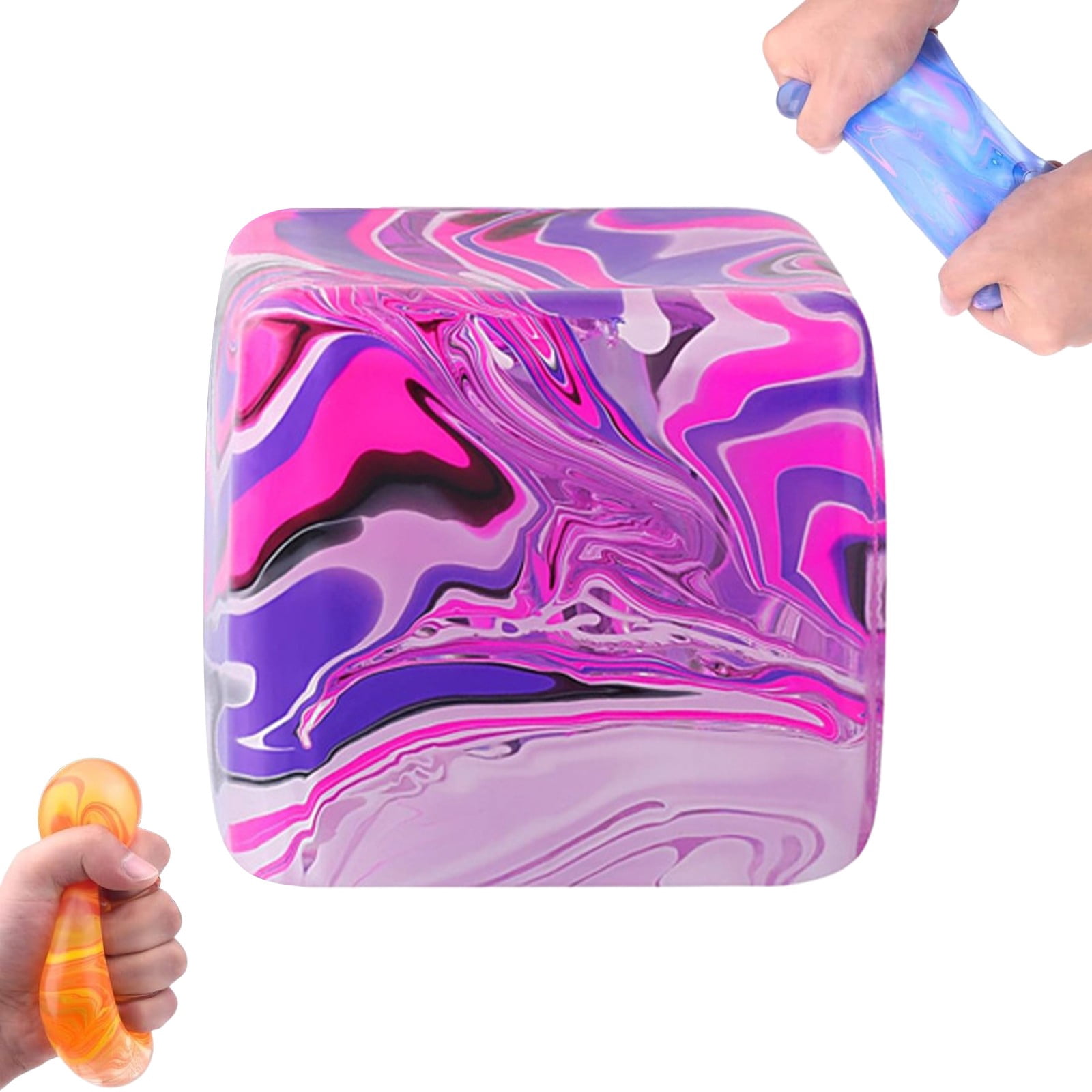 Neeoh Square Squeeze Sensory, Fidget Squishy Stress Cube, Stress Balls ...