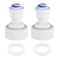 Pack of 2 General Water Filter Fittings Pressure Resistant Plastic ...