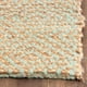 SAFAVIEH Natural Fiber Braxton Braided Jute Area Rug, Natural/Green, 8 ...