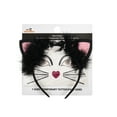 Way to Celebrate Halloween Cat Headband with Temporary Tattoo Set, 2 ...