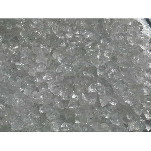 Exotic Pebbles & Aggregates Eg10-L01 10 Lb Ice Clear Glass Pebbles ...