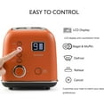 2-Slice Smart Digital Leverless Toaster with LCD Countdown Timer, 9 ...