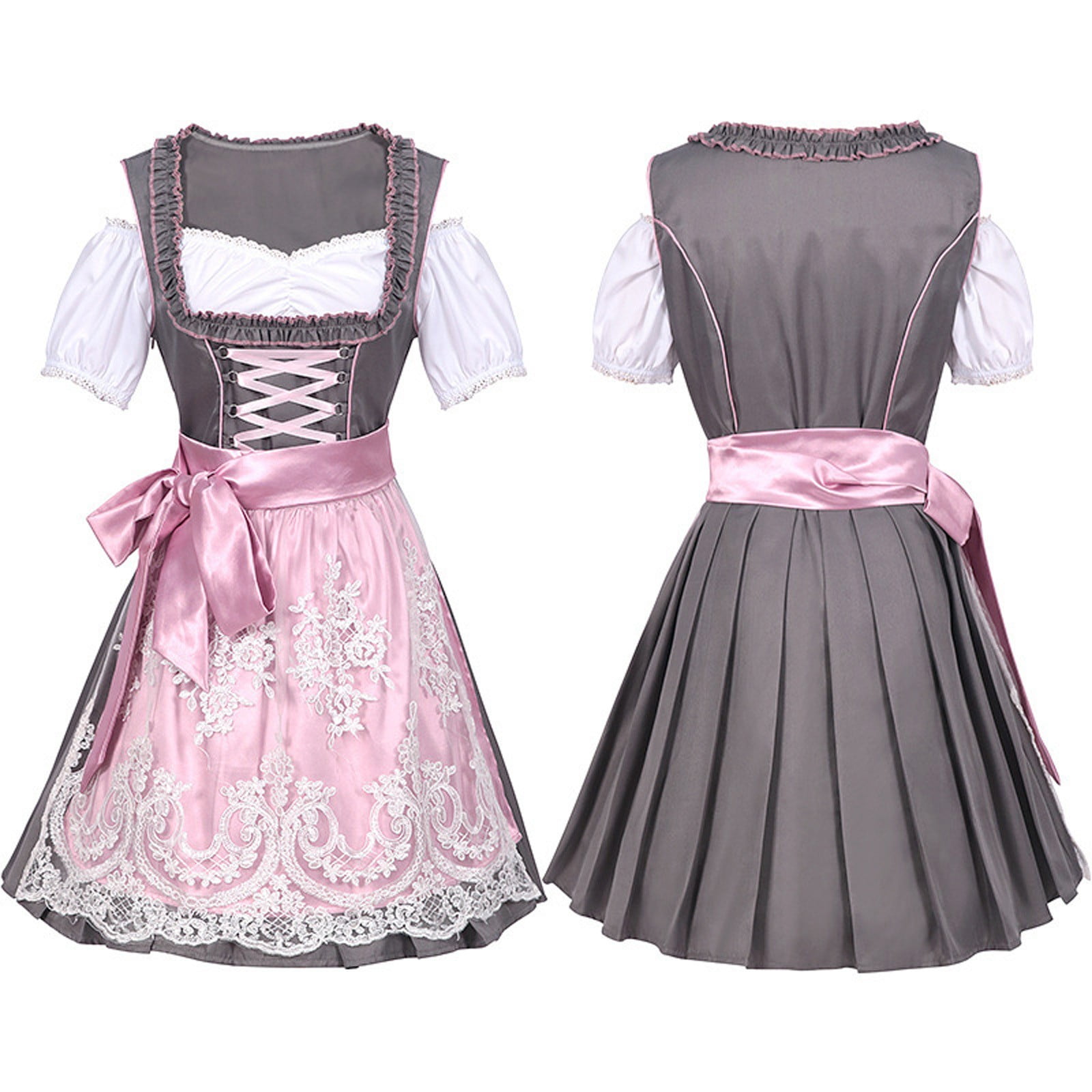 Lolmot Court Dress for Women, Women Costume Maidservant Cosplay Dress ...