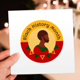 3drose, Black History Month. African Man Inside a Yellow, Red, Green ...