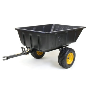 Precision 17-Cubic Foot Steel Trailing Dump Cart - Walmart.com