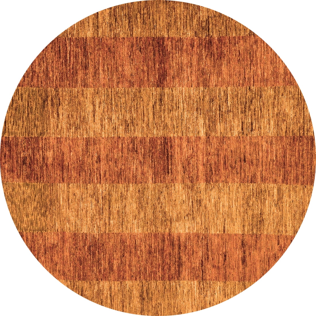 Ahgly Company Indoor Round Abstract Orange Modern Area Rugs, 8' Round ...