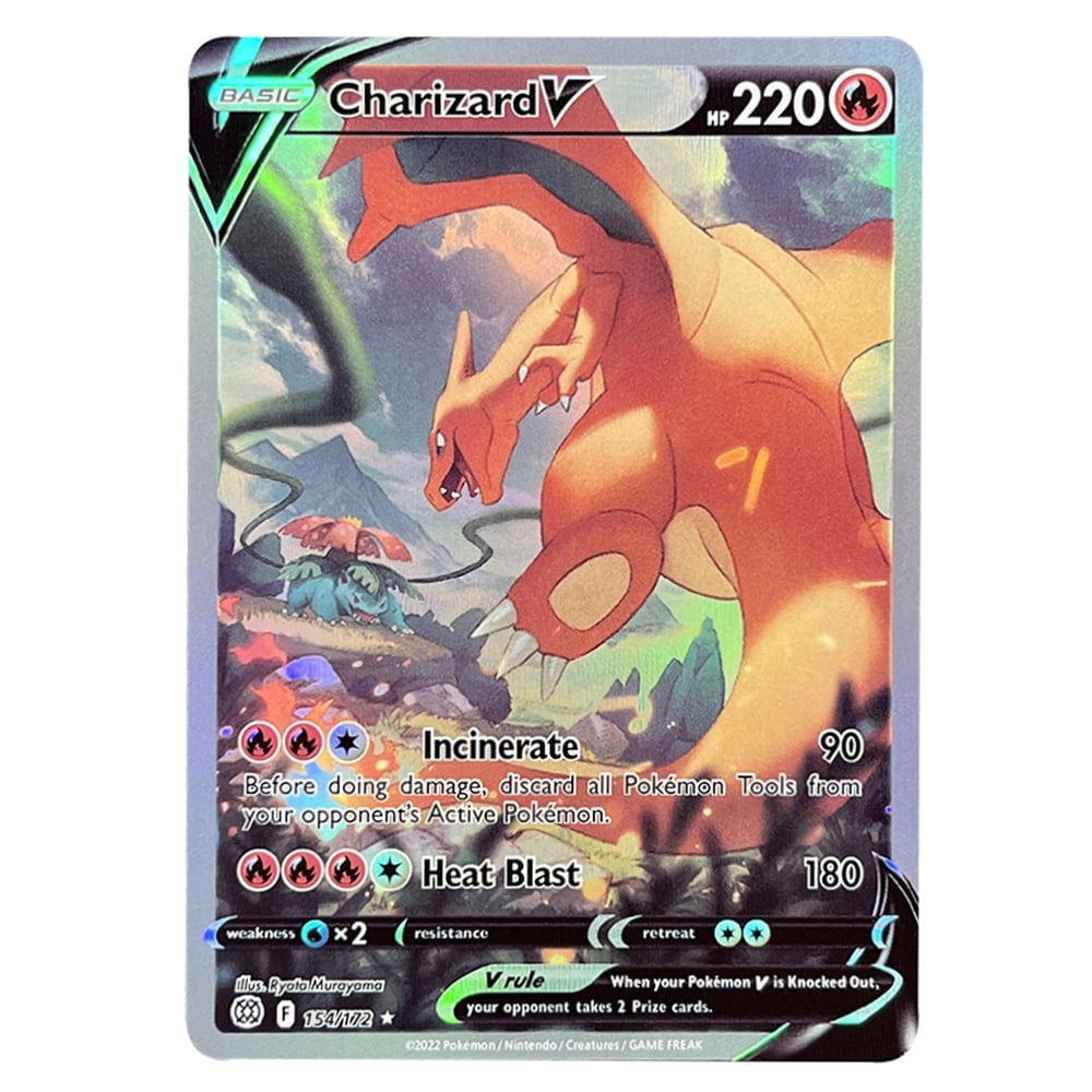 Tarjetas PKM holográficas Charizard Ex GX Rainbow Blastoise VMAX ...