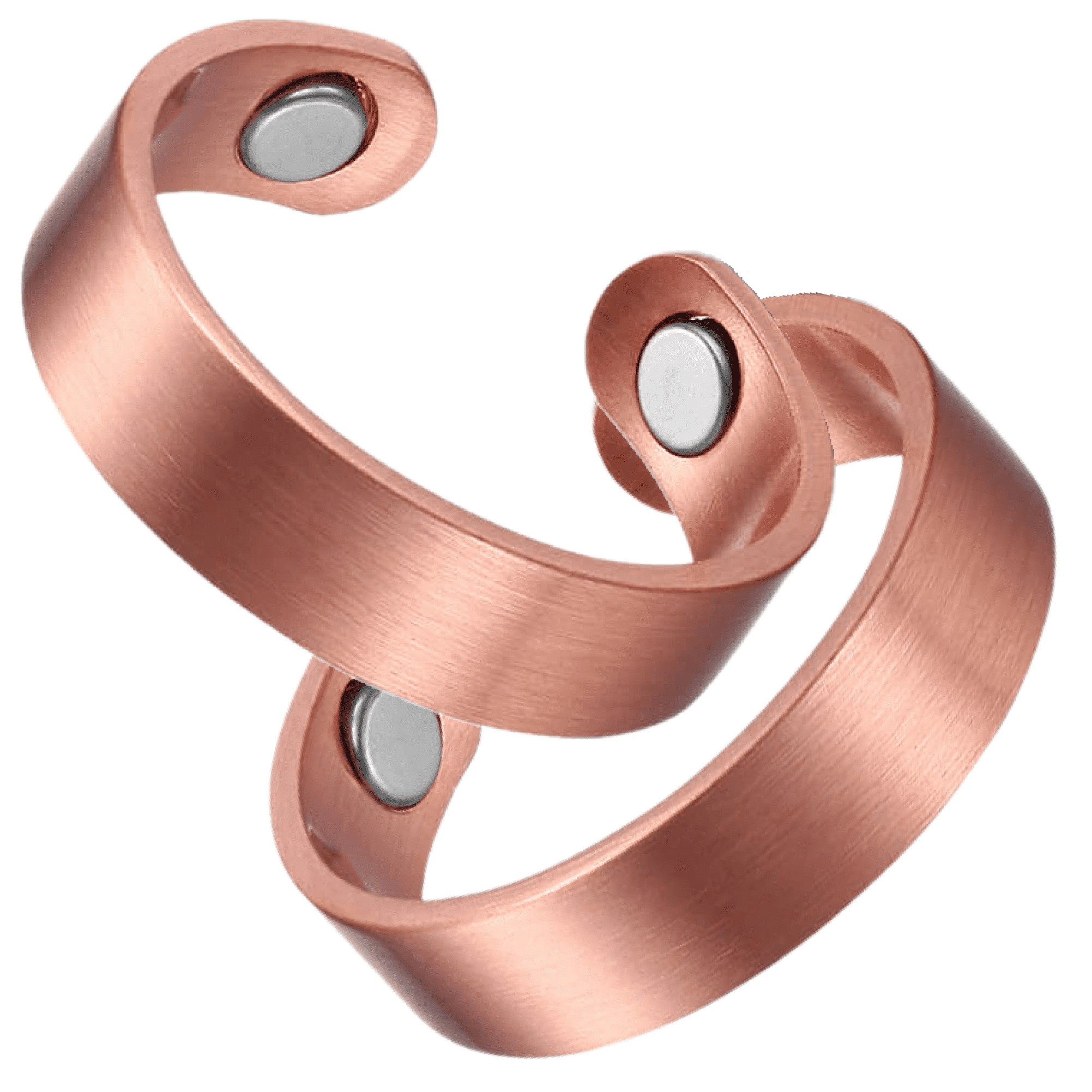 Earth Therapy, The Original Pure Copper Magnetic Ring Set for Men and ...