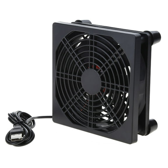 Qisuw High Airflow Cooling Fan for Router Modem Receiver TV Box 5V USB ...
