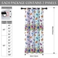 Butterfly and Flower Purple Pattern Blackout Curtains,Triple Weaved ...