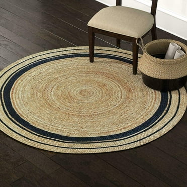 Chesterfield Farmhouse Hand Woven Reversible Braided Jute Area Rug ...
