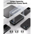 Portable Charger Power Bank 40000mAh Powerbank PD 30W and QC 4.0 Fast ...