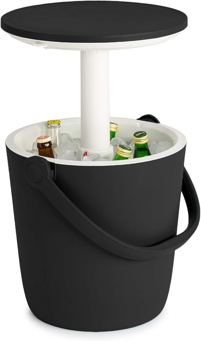 Open Box Keter Go Bar 4.2 Gallon Beer Wine Cooler Handle Pop Up Outdoor ...