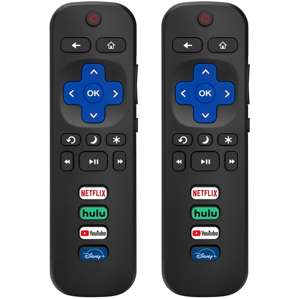 (Pack of 2)RC280 Remote Control for TCL Roku/Hisense Roku/Onn Roku ...