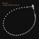 Uxcell Granular Snap Lock Pins Loop Price Tag Fastener Tags Ties clear ...