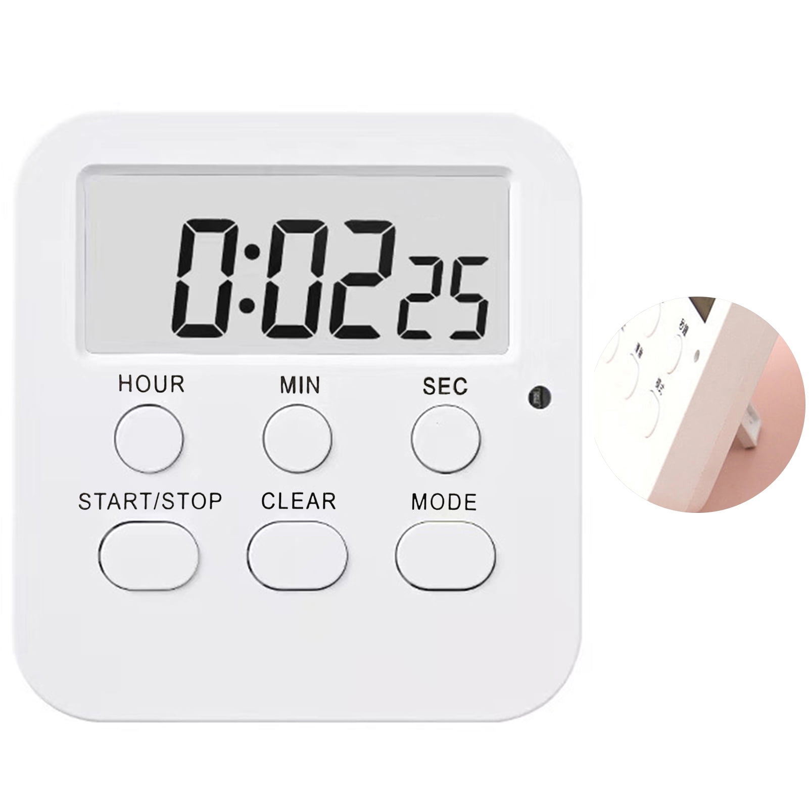 Hloma Countdown Timer Large Screen Display Magnets Adjustable Silence ...