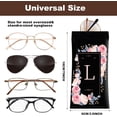 2 count Initial Letter Sunglass Eyeglass Glasses Case Soft PU Leather ...