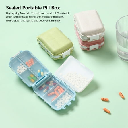 Pill Box Container Weekly Tablet Organizer Storage Case Tablets Divider ...