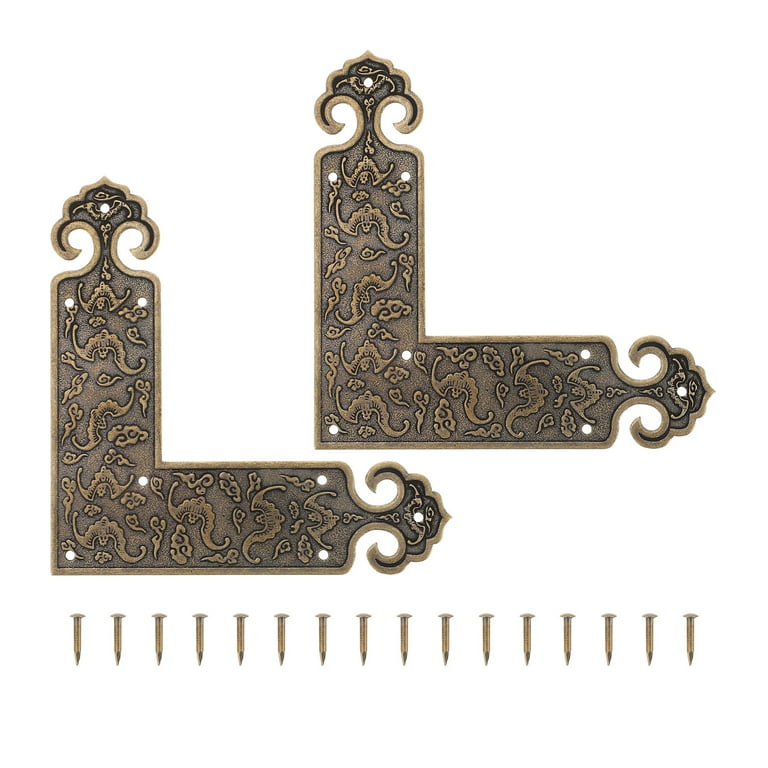 Decorative Brass Right Angle Brackets | Shelly Lighting