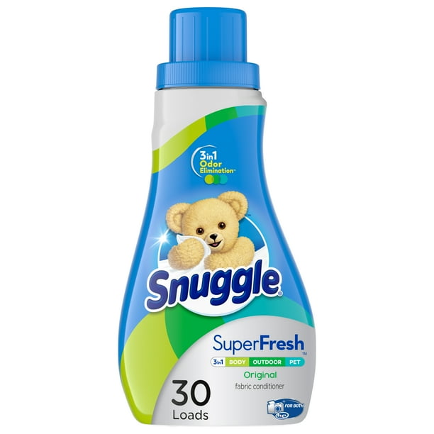 Snuggle Plus Super Fresh Liquid Fabric Softener with Odor Eliminating ...