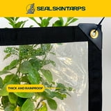Seal Skin Waterproof Clear Tarp, 20 Mil Transparent Vinyl Tarpaulin ...