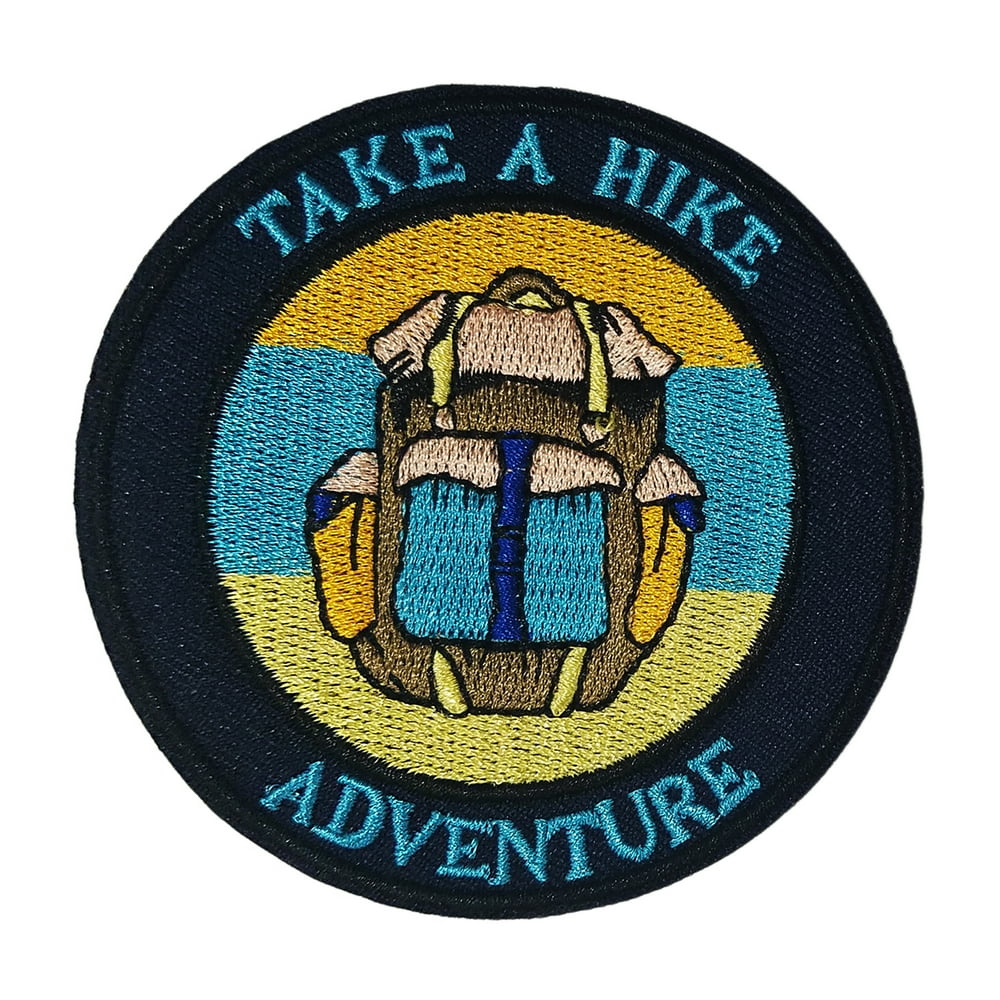 Take A Hike Adventure Embroidered Patch Iron/Sew-On Applique Travel ...