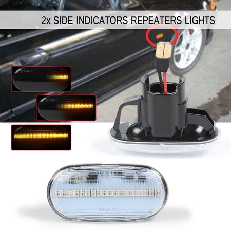 Flowing LED Side Marker Signal Light Indicator for Honda Civic Acura ...