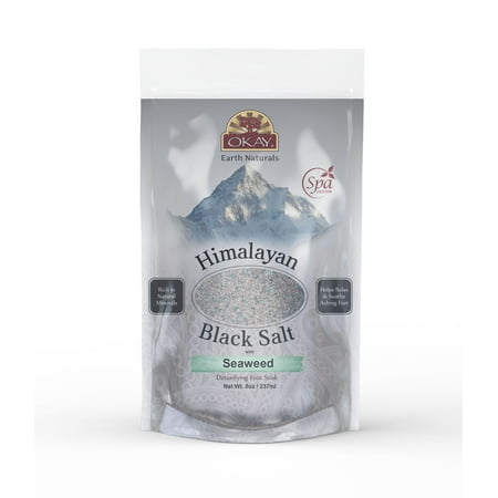 Himalayan Black Salt with Seaweed Soothing Mineral Soak Leaves Feet ...