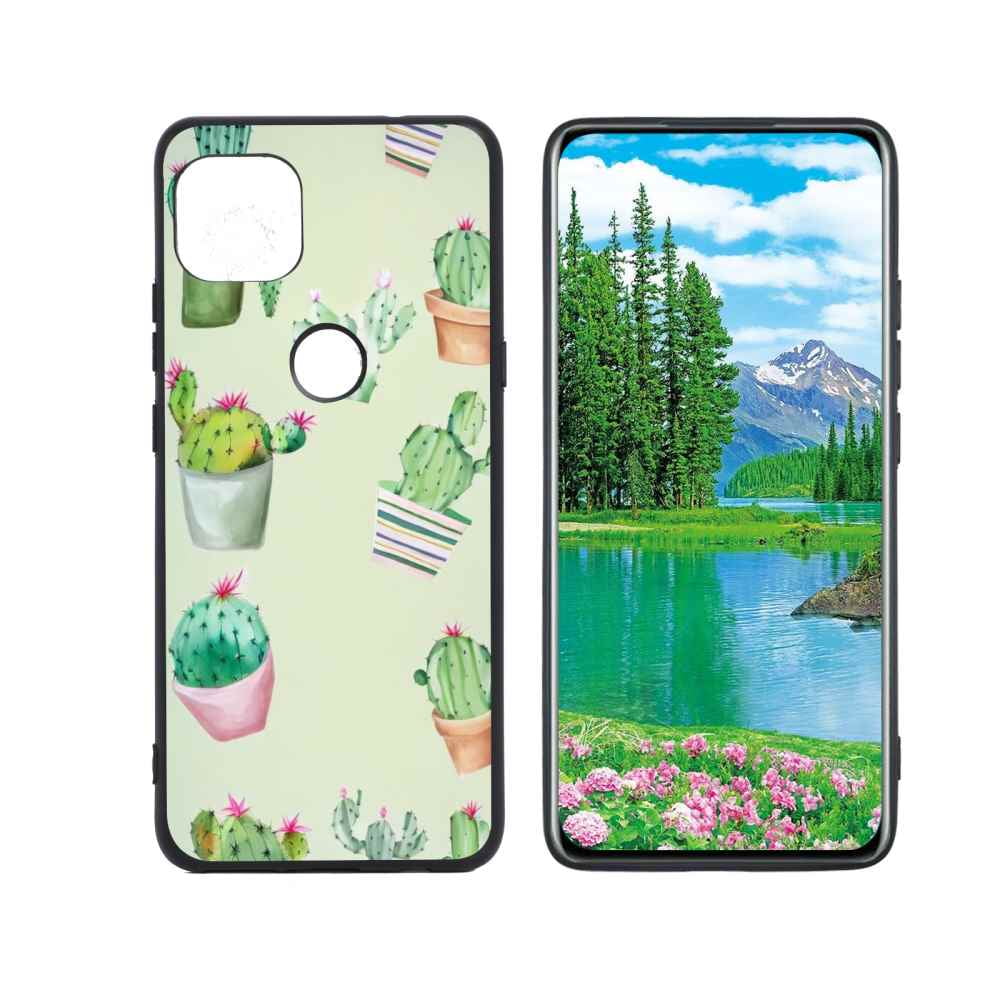 Compatible with Moto One 5G Ace Phone Case, Cactus-87 Case Silicone ...