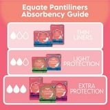 (2 pack) Equate Everyday Liners, Long, Unscented (216 Count) - Walmart.com