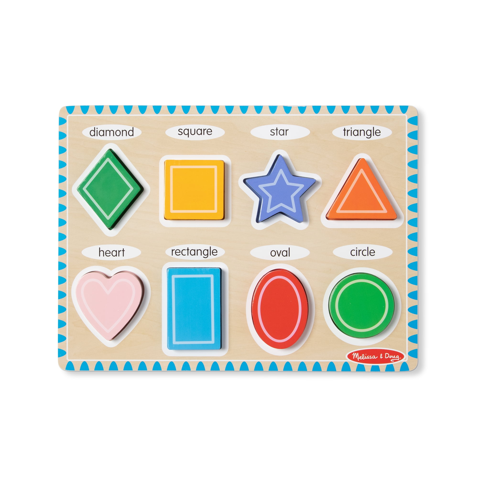 Click here for Melissa & Doug Shapes Wooden Chunky Puzzle (8 Pcs)... prices