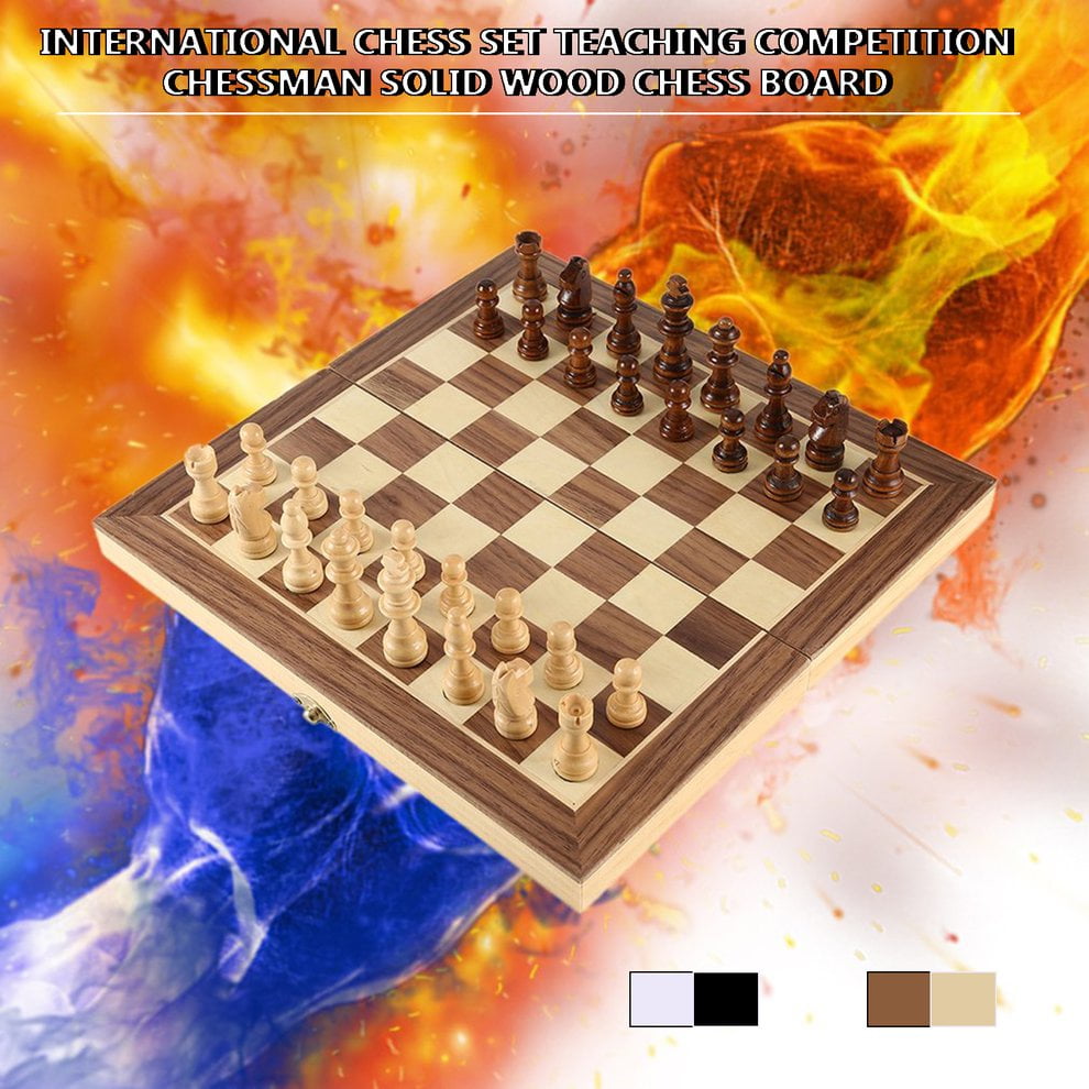 International Chess Set Teaching Competition Chessman Solid Wood Chess ...