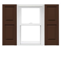 Mid America Paintable Raised Panel Vinyl Shutters, Outdoor Exterior ...