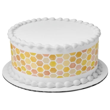 Rainbow Stripes 3 Strips Edible Frosting Photo Cake Border Decoration ...