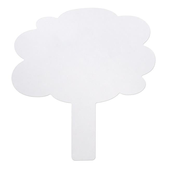 Pacon Quick Response Paddle Whiteboard, 2-sided, Plain/Plain, 9" x 9-1/ ...