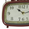 DecMode 6" Red Metal Retro Radio Style Clock, Set of 2 - Walmart.com