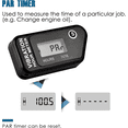 Runleader HM016B Black Digital Hour Meter for Golf Cart Tractor ...