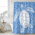60x72 Inch Shower Curtains for Bathroom, Ocean Turtle Fabric Bath ...