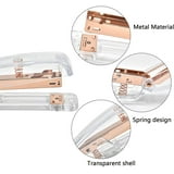 Rose Gold Acrylic Stapler Desktop Stapler, For 24/6 And 26/6 Staples ...