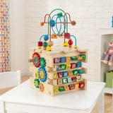 KidKraft Deluxe 5-Sided Wooden Activity Cube Teaches Shapes, Colors ...