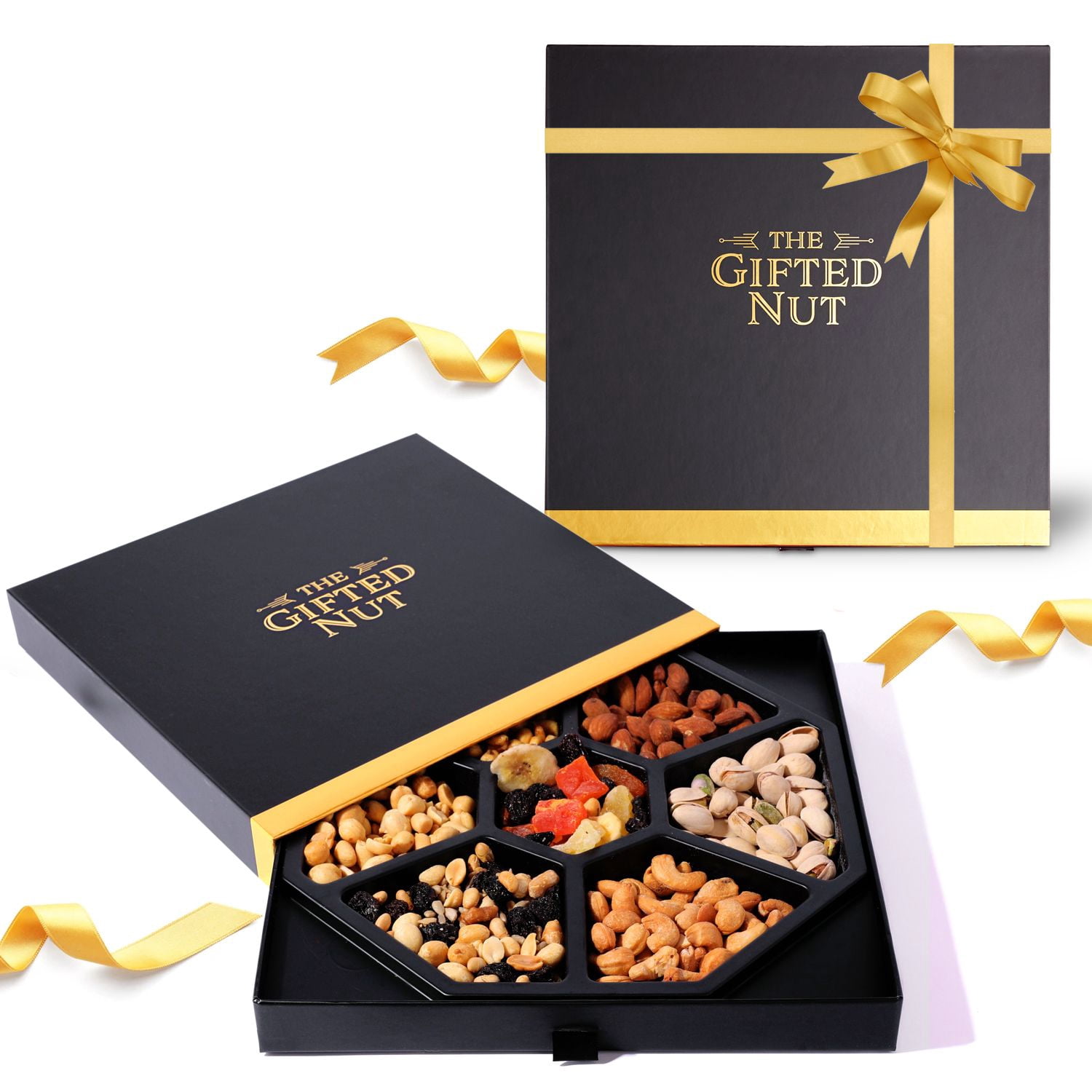 The Gifted Nut Holiday Gift Tray Set, 50 Pack of Gift Boxes - Assorted ...