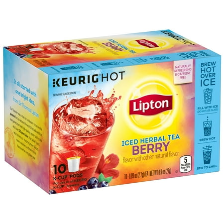 UPC 041000437298 - Lipton Berry Unsweetened Iced Herbal Tea K Cups 10 ...