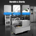 550W Commercial Oil Filter Cart, 14.53Gal Stainless Steel Fryer Oil ...