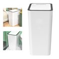 15L Large Trash Can Plastic Garbage Bin, Press Type Trash Can Odor ...