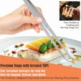10" Chef'S Garnishing Tong Food Presentation/Plating Curved Tweezer ...