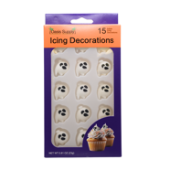 Halloween Ghost Edible Cake Decorating Decor Toppers, Pack of 6 ...