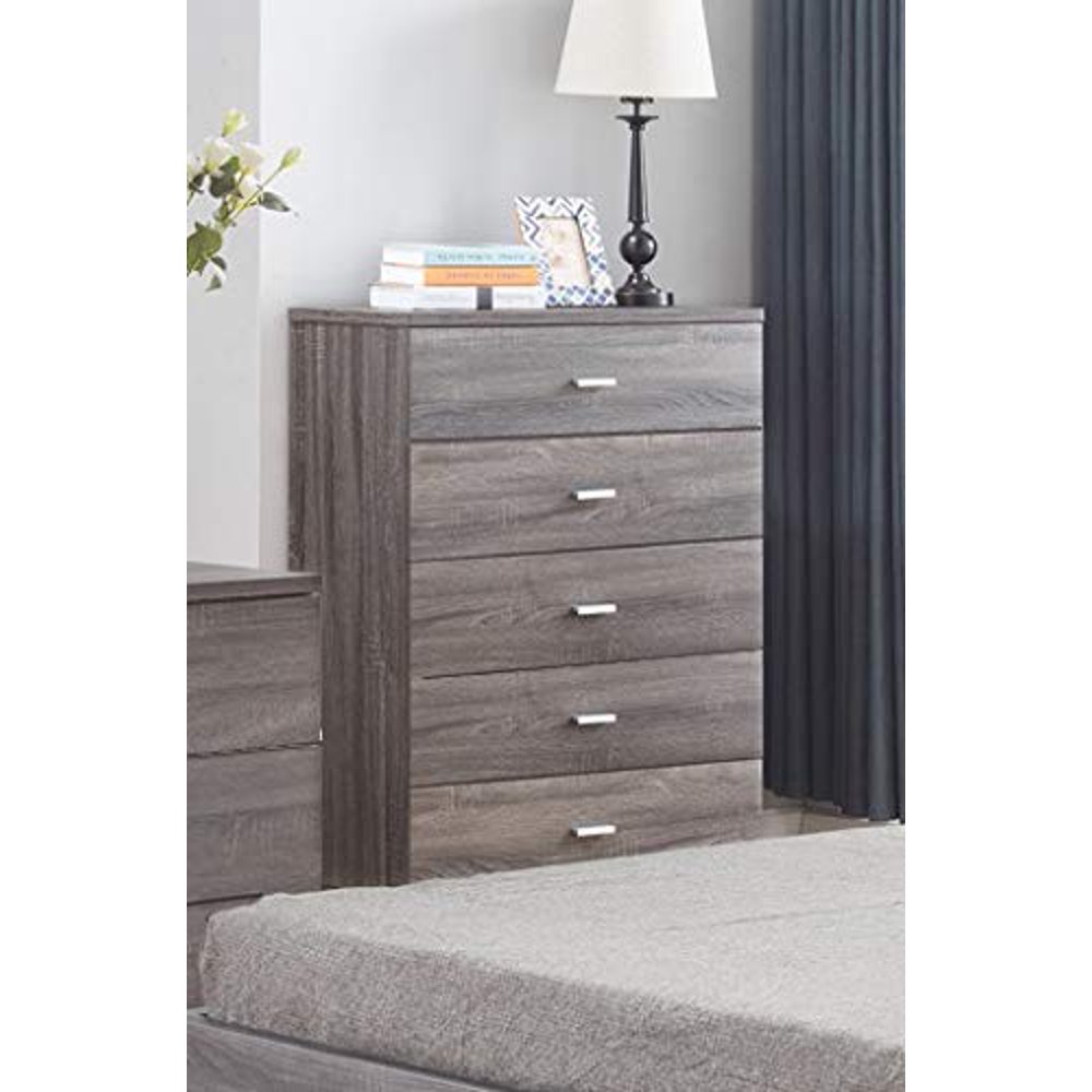 Autumn Modern 5 Drawer Chest for Bedroom - Walmart.com - Walmart.com