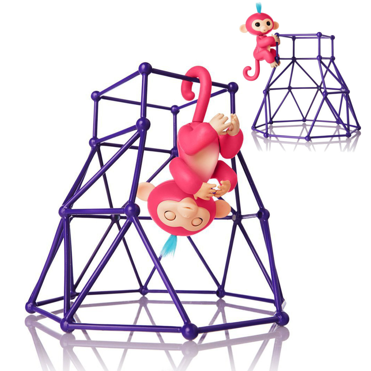 Jungle Gym Shelves Playset Baby Monkey Climbing Stand For Finger Monkey ...