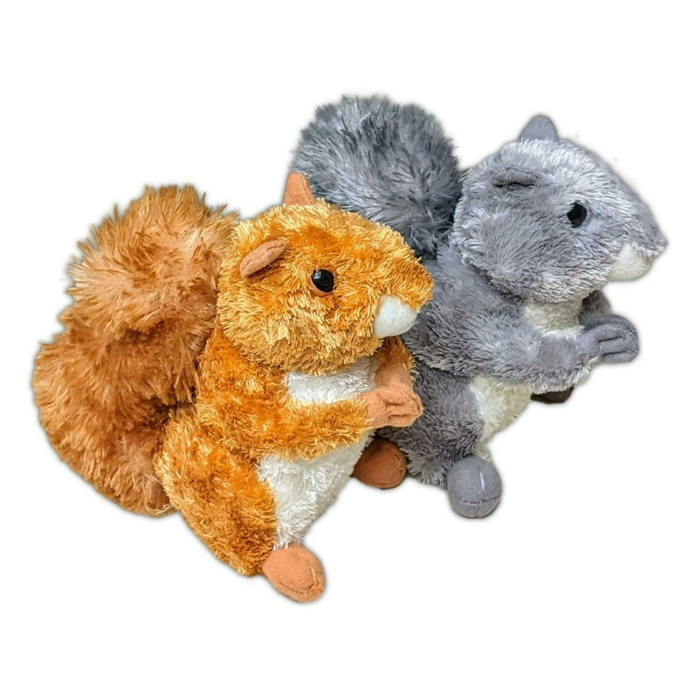 Set of 2 NUTTY & NUTSIE Squirrels Flopsie 8" Stuffed Animal Plush by ...