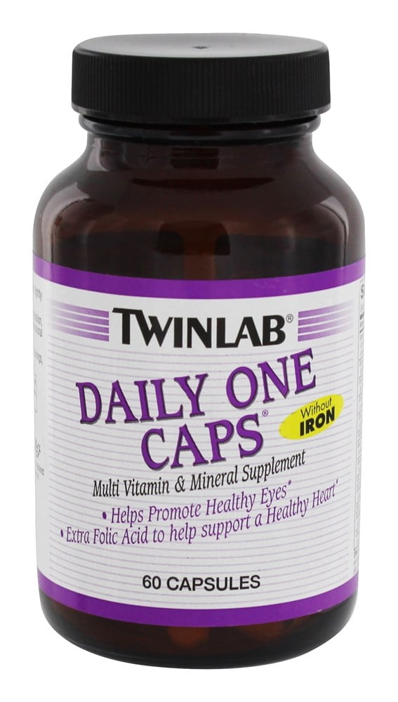 Twinlab - Daily One Caps Multivitamin & Mineral without Iron - 60 ...